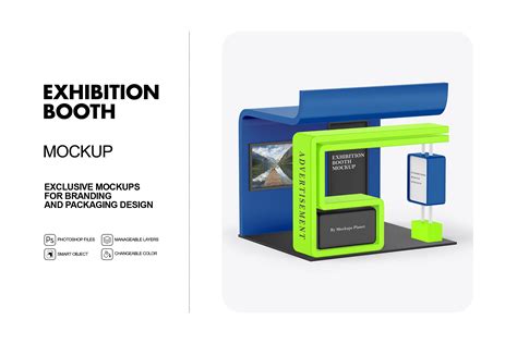 Glossy Exhibition Booth Mockup Creative Market