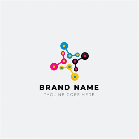 허브 로고 디자인 서식 파일 무료 벡터