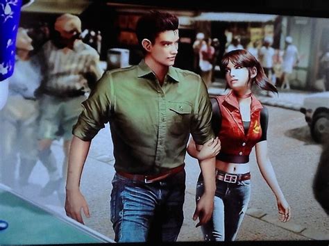 Chris And Claire Redfield By Zombienvampie Redbubble