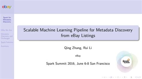 Scalable Machine Learning Pipeline For Meta Data Discovery From Ebay Listings Ppt