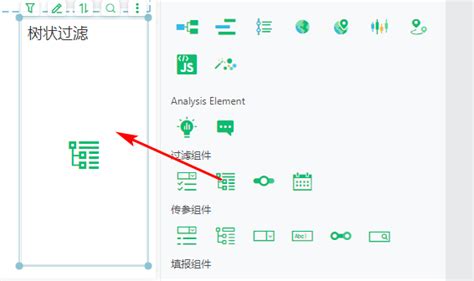 制作可视化报告 过滤组件 树状过滤