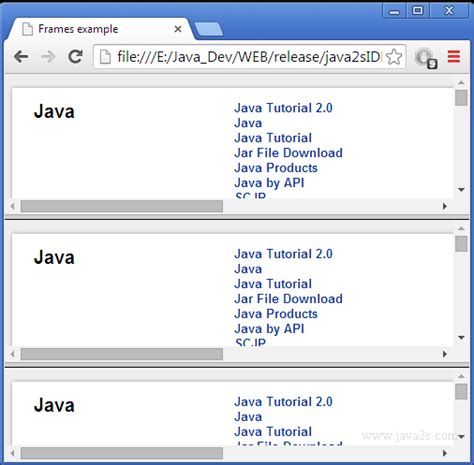 Create A Basic Frameset In Html And Css