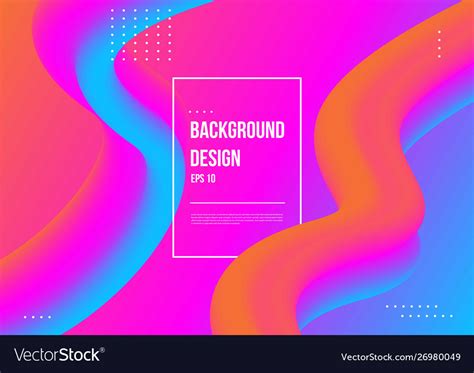 Abstract Fluid Color Pattern Neon Liquid Vector Image Abstract Fluid Color Pattern Neon Liquid Vector Image