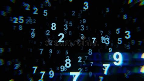 Number Code Animation Floating Numbers Stock Video Video Of Macro
