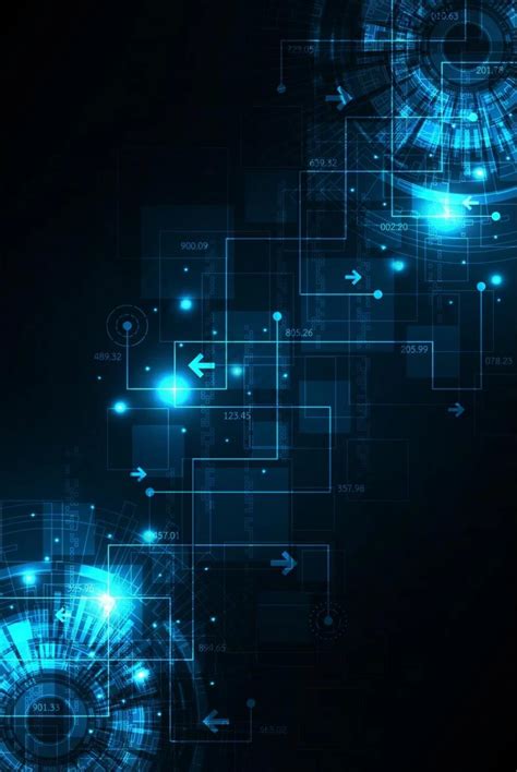 Technology Theme Background Portrait