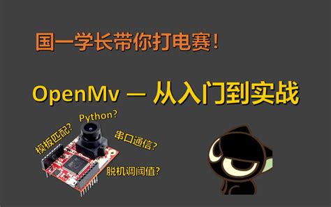 openmv 从入门到实战！ 寻迹 串口通信 脱机调阈值 模板匹配 哔哩哔哩