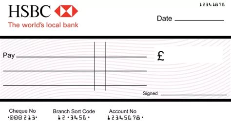 LARGE JUMBO HSBC BLANK CHEQUE 3 SIZES For Charity Presentation 16 31 PicClick UK