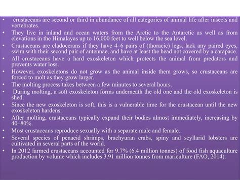 Taxonomy And Biology Of Cultivable Crustaceans B Pptx