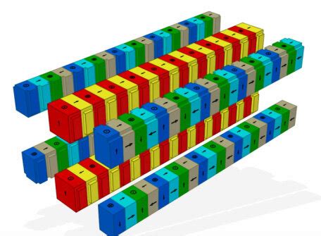 Layout Of U68 Magnet Arrays Model Download Scientific Diagram