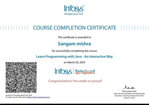 Java Programming Learning Certification Sangam Mishra