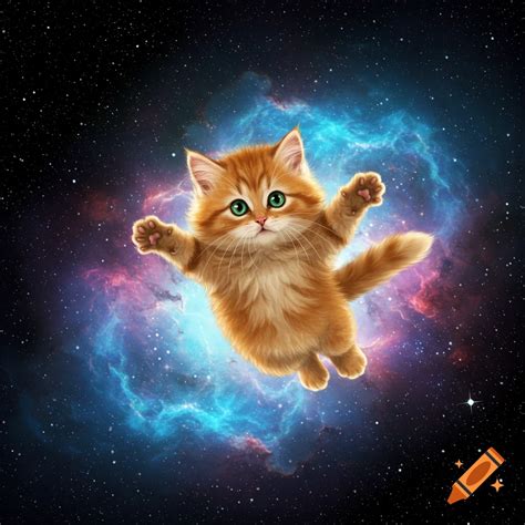 Kitten In Space On Craiyon