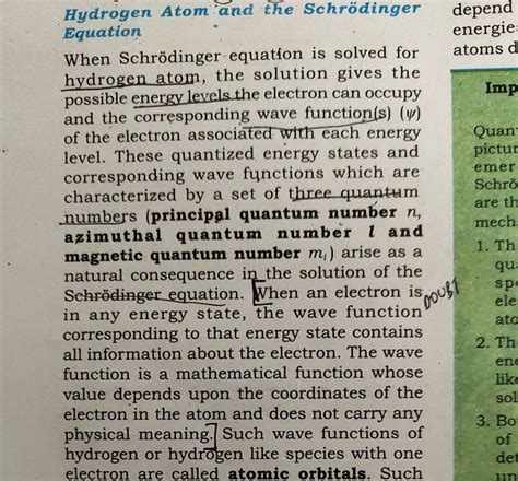 Hydrogen Atom And The Schrödinger Depend Equation When Schrödinger Equati