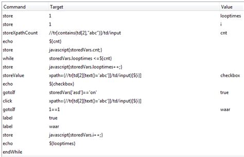 How To Check Multiple Checkboxes Without A Fixed Value In Selenium Ide