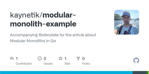 Github Kaynetik Modular Monolith Example Accompanying Boilerplate For The Article About