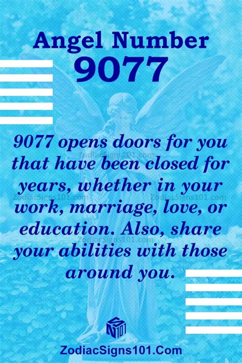 9077 Angel Number Spiritual Meaning And Significance - ZodiacSigns101