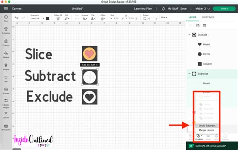 Cricut Design Space Updates Cricut Design Space Combine Tools Unite