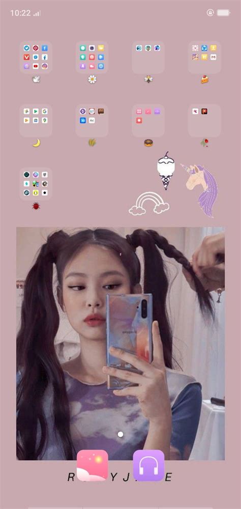 AESTHETIC OPPO A S JENNIE RUBY JANE