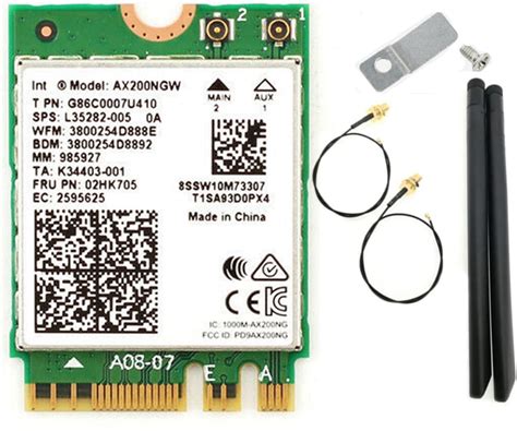 Intel Dual Band Wireless Ax Ngw Wifi Ax Wifi Adapter Ghz Mbps Ghz Gbps