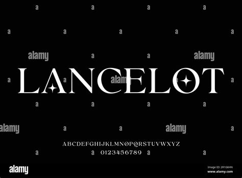 Luxury Sharp Serif Display Font Vector Stock Vector Image And Art Alamy