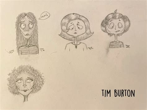 Tim Burton Style Drawings Tim Burton Style Drawings Drawing Challenge