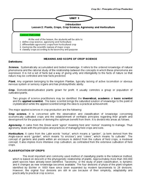 Unit 1 Lesson 2 Pdf Plants Science