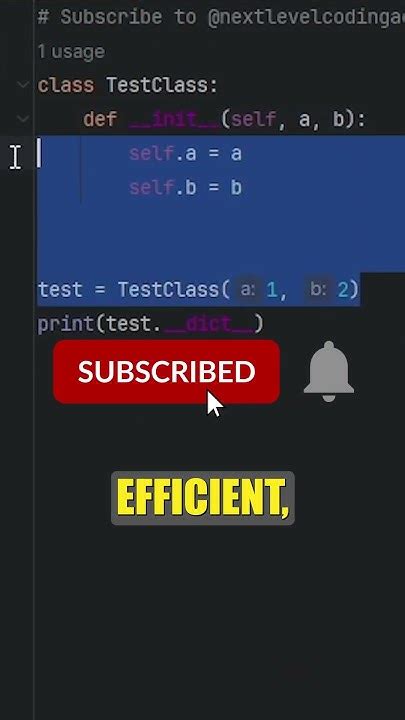 How To Use The Slots Dunder For A Python Class Shorts Coding