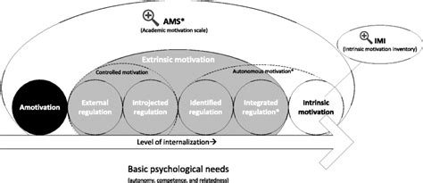 The Theoretical Self Determination Continuum From Left Amotivation