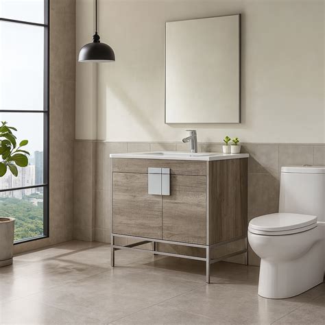 Shawbridge 36 Inch Modern Bathroom Vanity Anve Kitchen And Bath