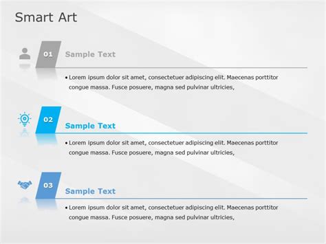 SmartArt List Vertical Tabs Steps PowerPoint Template SlideUpLift