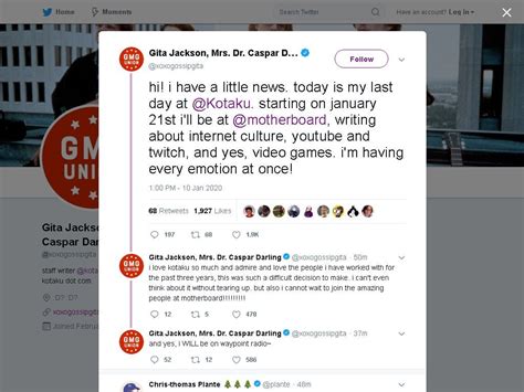 News Gita Jackson Is Leaving Kotaku And Going To Motherboard R