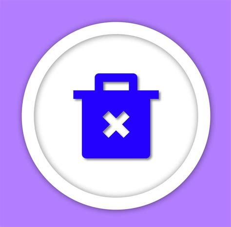 Premium Photo Delete Cross Icon On A Purple Background
