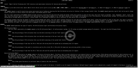 centos7查看磁盘和cup统计信息iostat命令 centos iostat csdn博客