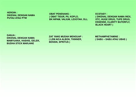 Kenakalan Remaja Penggunaan Narkoba Ppt