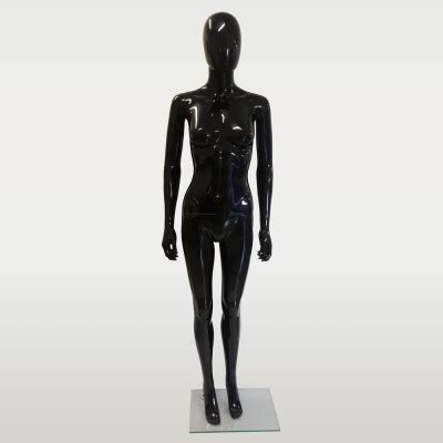 Full Body Female Abstract Mannequin Black