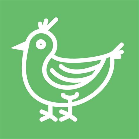 Chicken Line Color Background Icon 16720378 Vector Art At Vecteezy