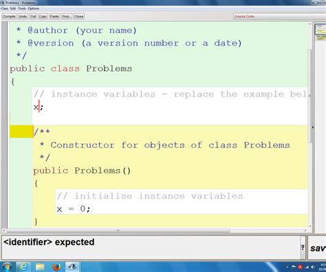 Identifier Expected Bluej Lulaqatar