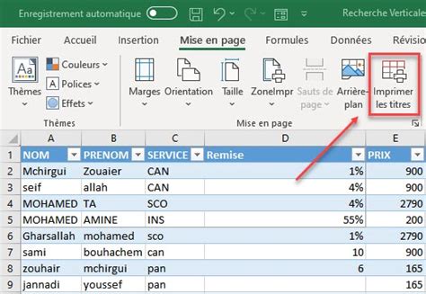 Imprimer Des Zones Sélectionnées De Feuilles De Calcul Excel