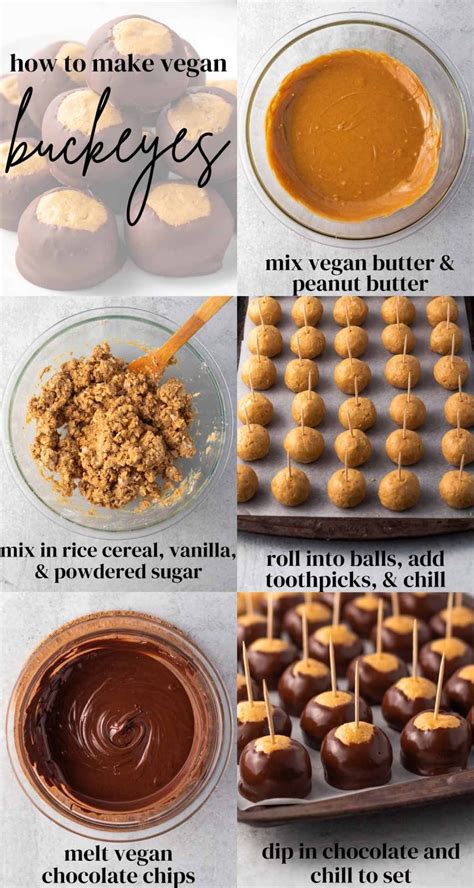 Vegan Buckeyes 6 Ingredient Peanut Butter Chocolate Cookies