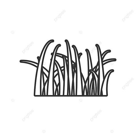 Flat Grass Icon For Eco Lawn Business Object Green Spring Vector