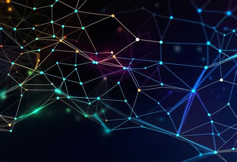 Abstract Lines And Dots Connect Background Technology Connection Digital Data And Big Data