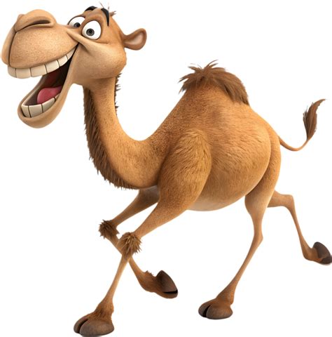 Funny Camel Cartoon With Playful Design For Creative Projects