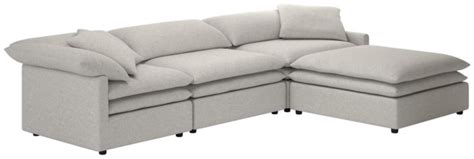 Mattea 4 Piece Sectional Sofa With Right Arm Hatch Platinum Cb2 Canada
