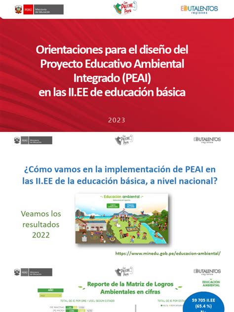 Orientaciones Para El Diseño Del Proyecto Educativo Ambiental Integrado