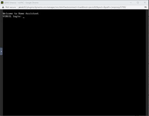 Home Assistance VM Stuck At Login Home Assistant Community