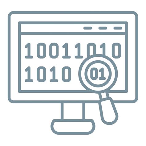 premium vector binary code icon