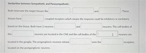 Solved Similarities Between Sympathetic And
