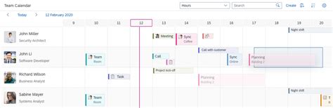 Planning Calendar SAP Fiori For Web Design Guidelines
