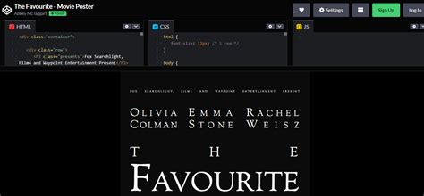 26 Css Poster Examples To Take Inspiration Webtopic