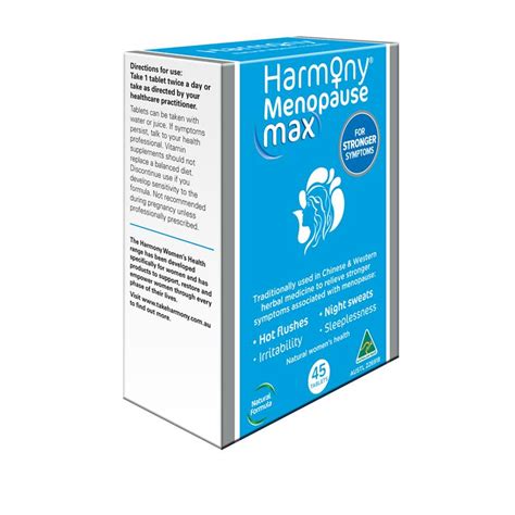 Harmony Menopause Max 45 Tablets Harmony