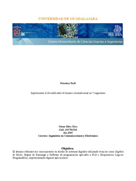 Pdf Decodificador De Binario A Hexadecimal En 7 Segmentos Dokumen Tips